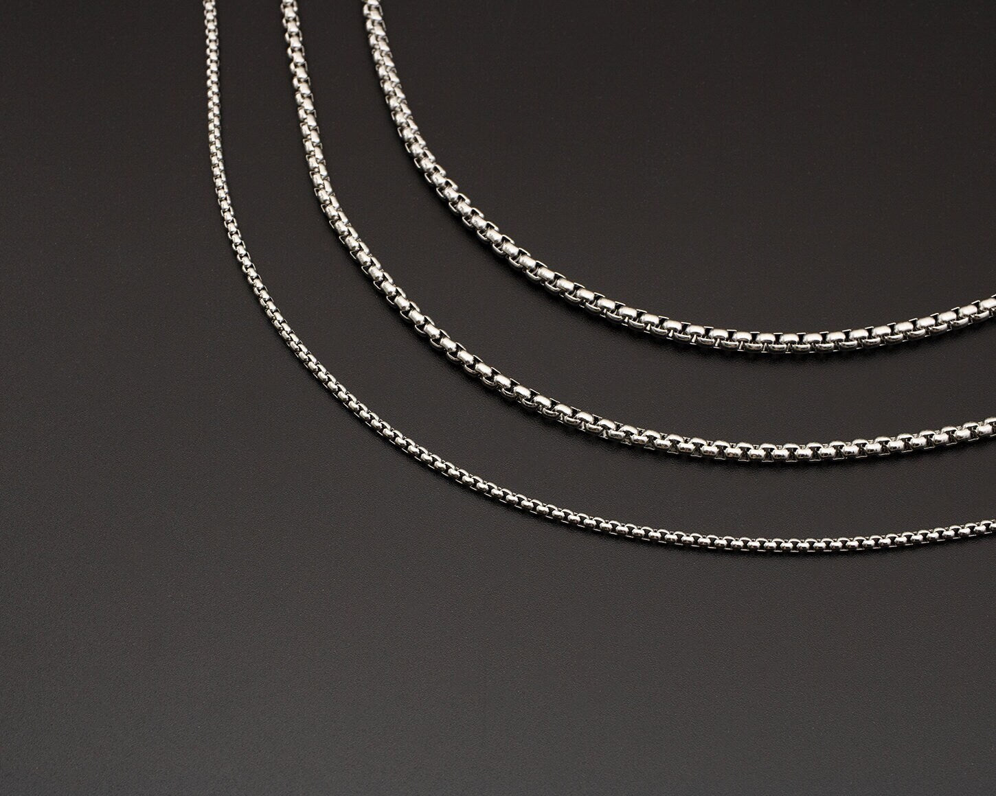 Stainless Steel Box Chain Necklace – Whimsy Steel